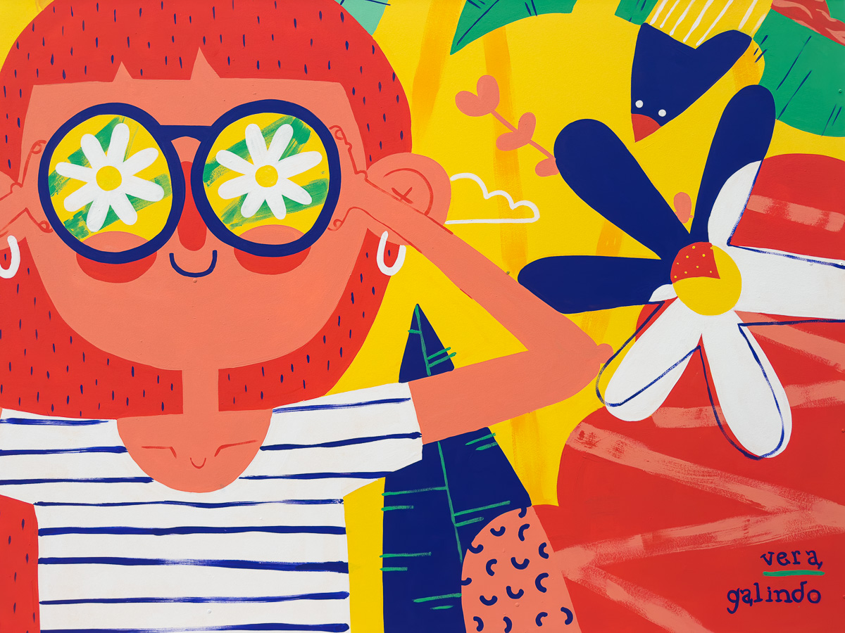 Vera Galindo, Lila y Lola: la ilustración y sus soportes