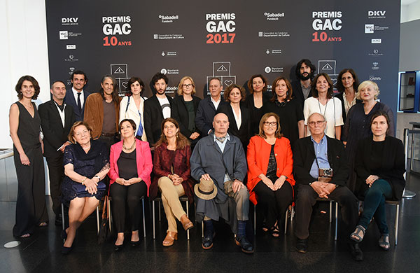 Los premiados en la gala GAC en 2017