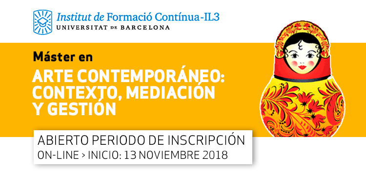 Máster en Arte Contemporáneo. Universitat de Barcelona